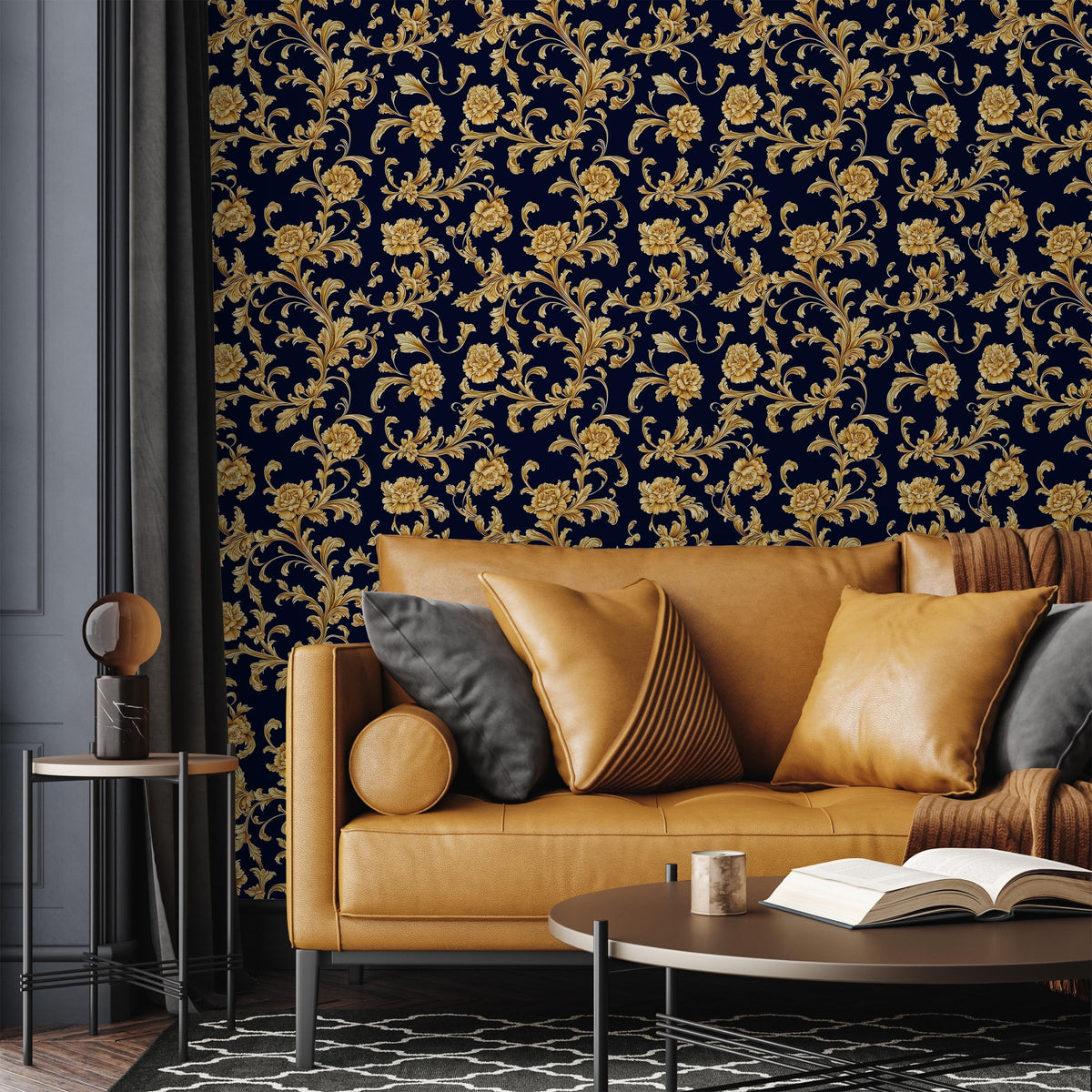 Baroque Floral Wallpaper – Stylish Pattern Design | Deccoprint