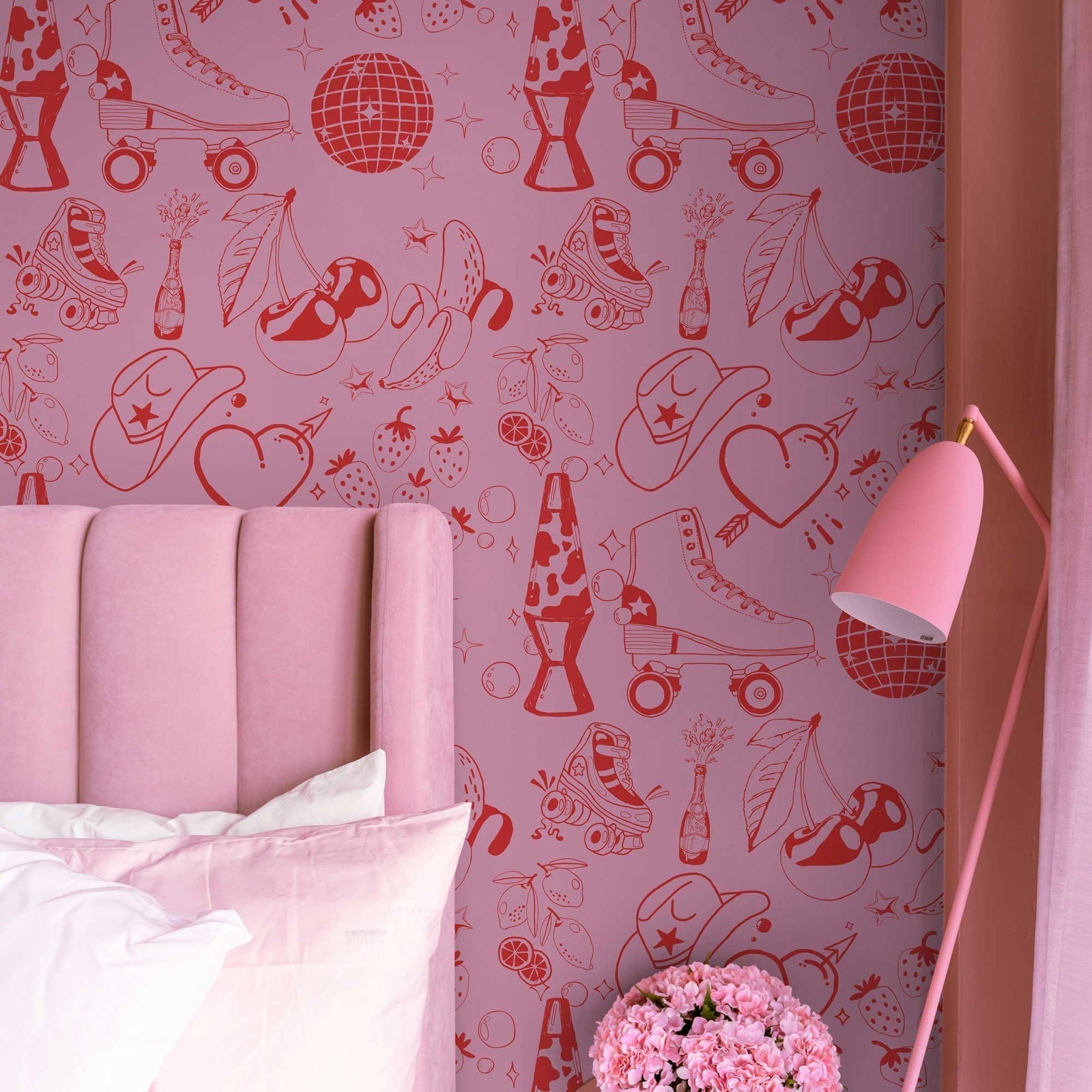 funky wallpaper for loo