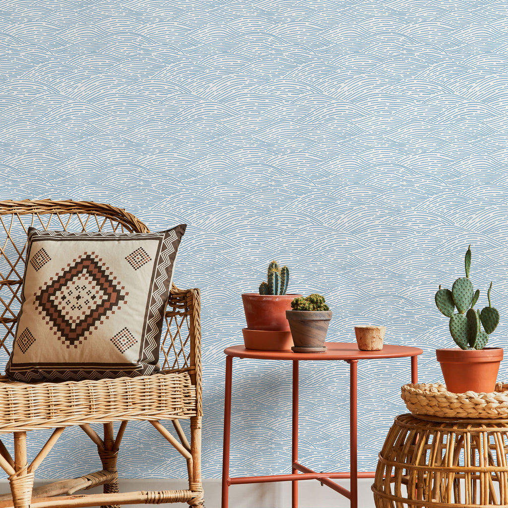 Calm Waves Wallpaper - Ocean-Inspired designs | DeccoPrint