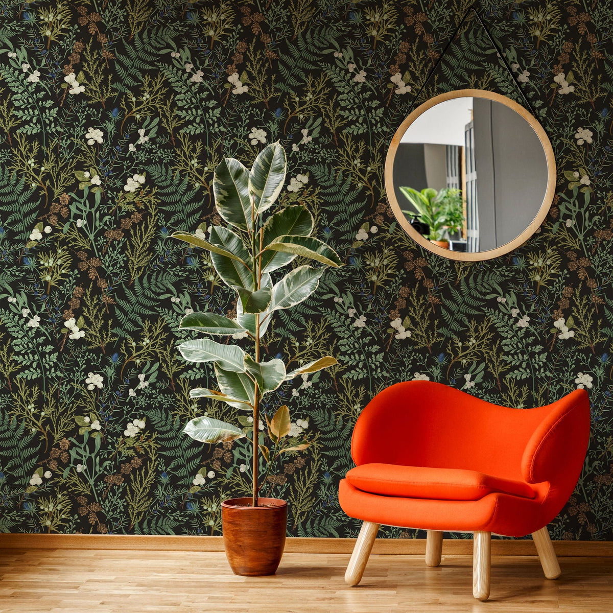 Midnight Tale Wallpaper - Bring Nature inside | DeccoPrint