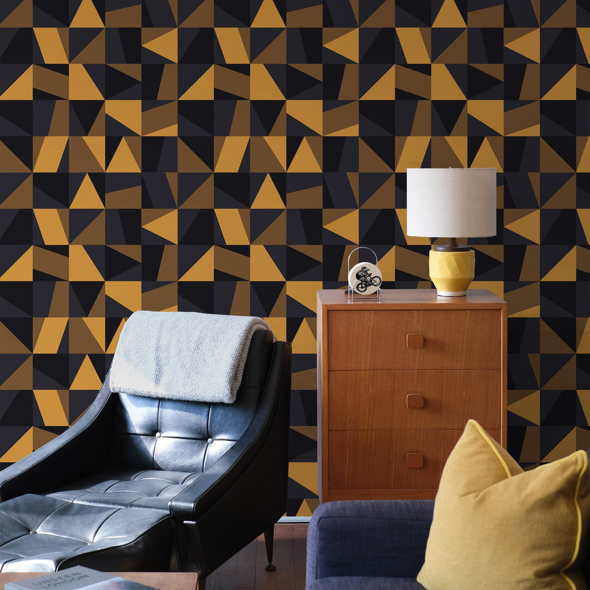 Framed Shapes Wallpaper – Modern Geometric Design | Deccoprint